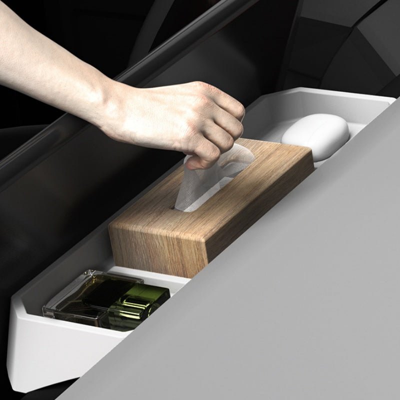 Center Console Behind Screen Storage Box for Cybertruck – aptesl